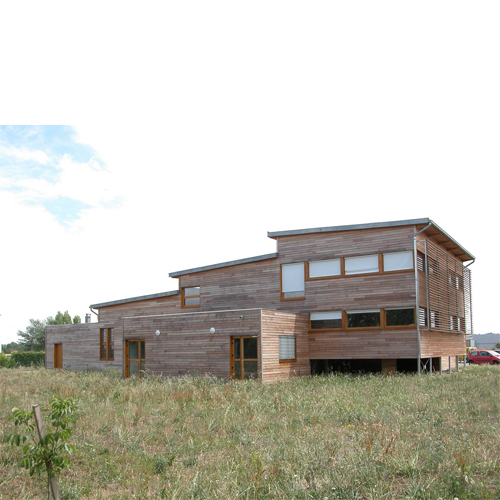 Bâtiment de bureaux HQE Innopsys à Carbonne - Collart Architecture