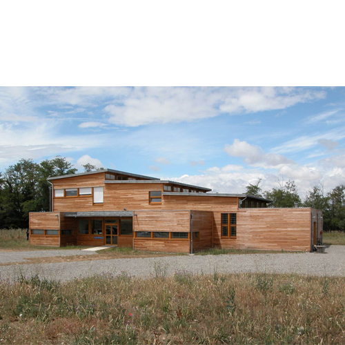 Bâtiment de bureaux HQE Innopsys à Carbonne - Collart Architecture