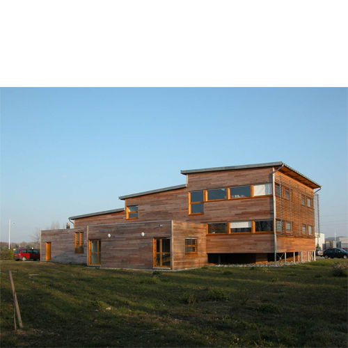 Bâtiment de bureaux HQE Innopsys à Carbonne - Collart Architecture